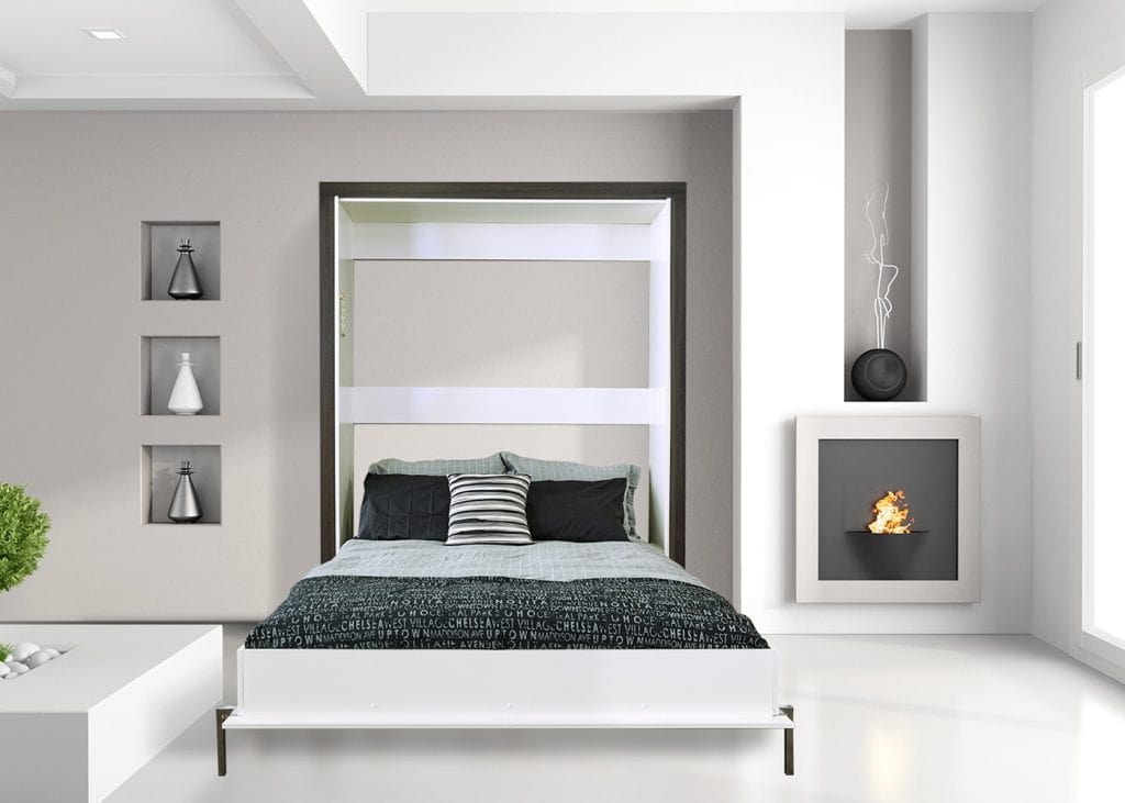Lit mural escamotable vertical Contemporain COV2 | LA PLACE